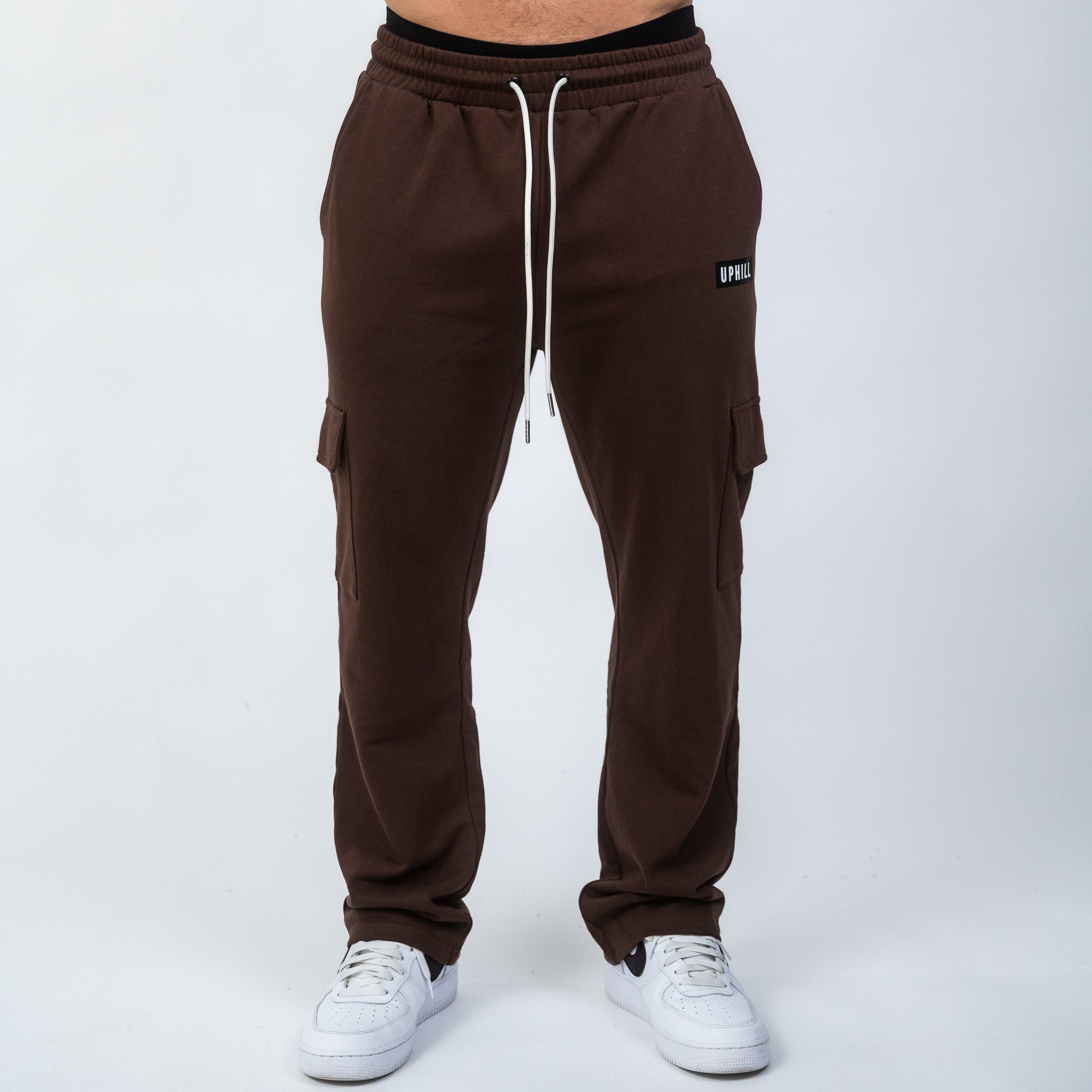 Relaxed Cargo Sweats Brown